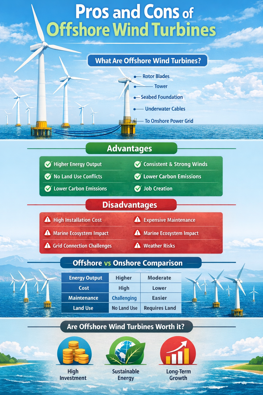 Pros and Cons of Offshore Wind Turbines :Full Guide 2026